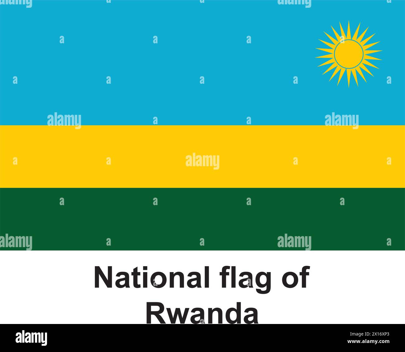 National flag of Rwanda icon vector illustration design Stock Vector ...