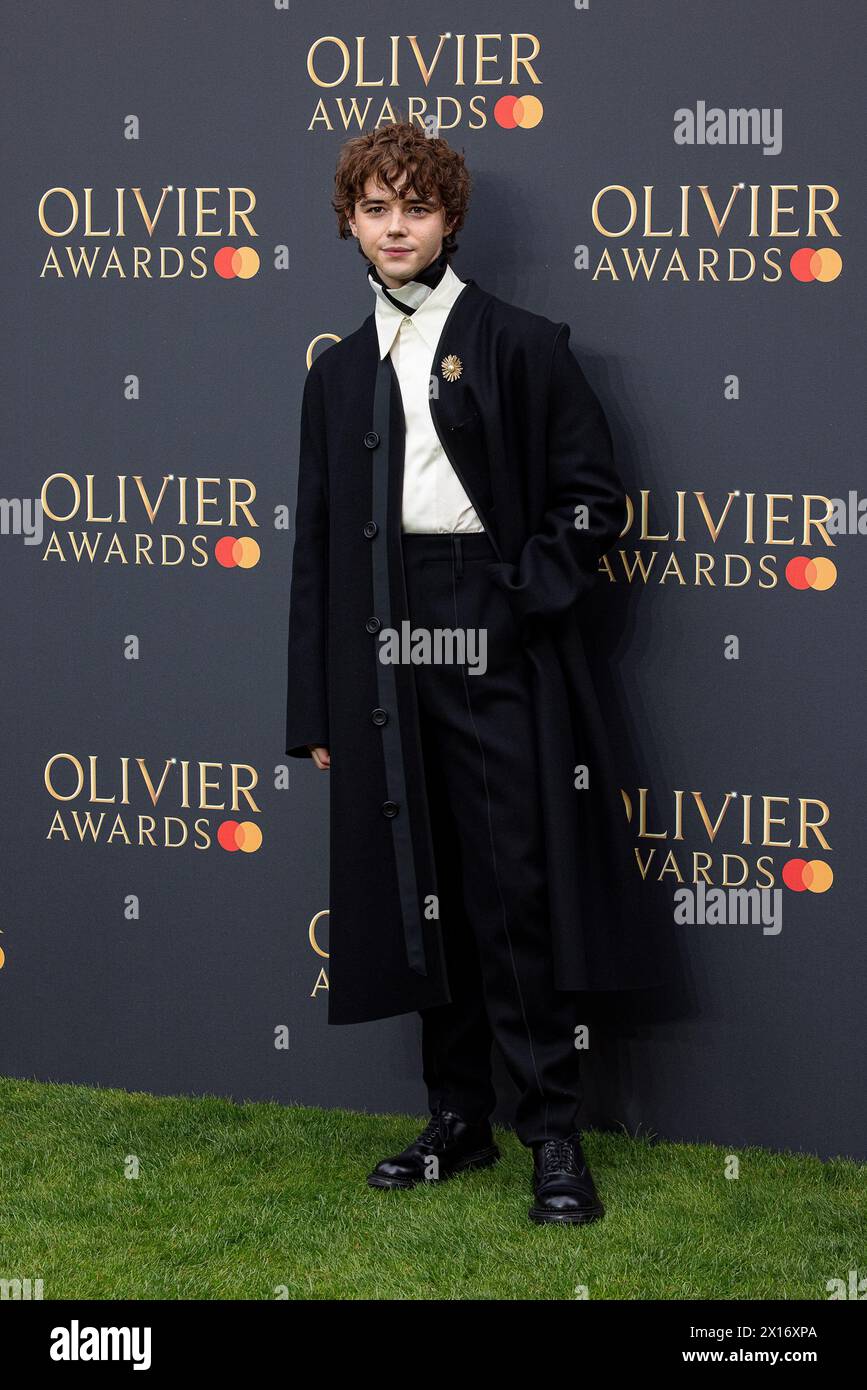 London, UK. 14th Apr, 2024. Jack Wolfe strikes a pose for Photographers ...