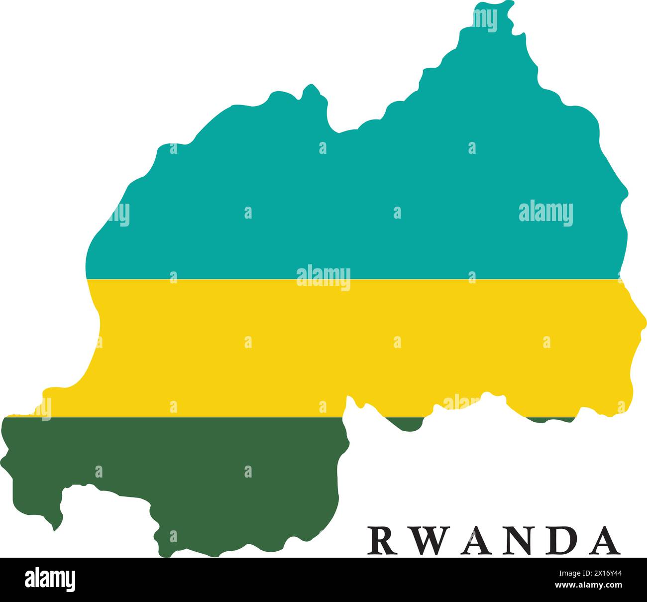 Rwanda country map, vector illustration design background Stock Vector ...