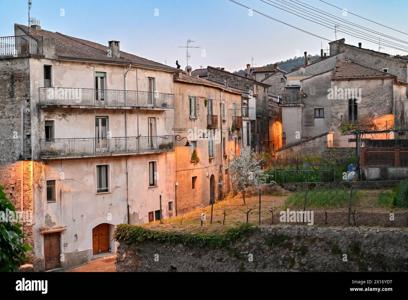 Stio Landscape, a serene haven in Cilento National Park, Italy. Rich ...