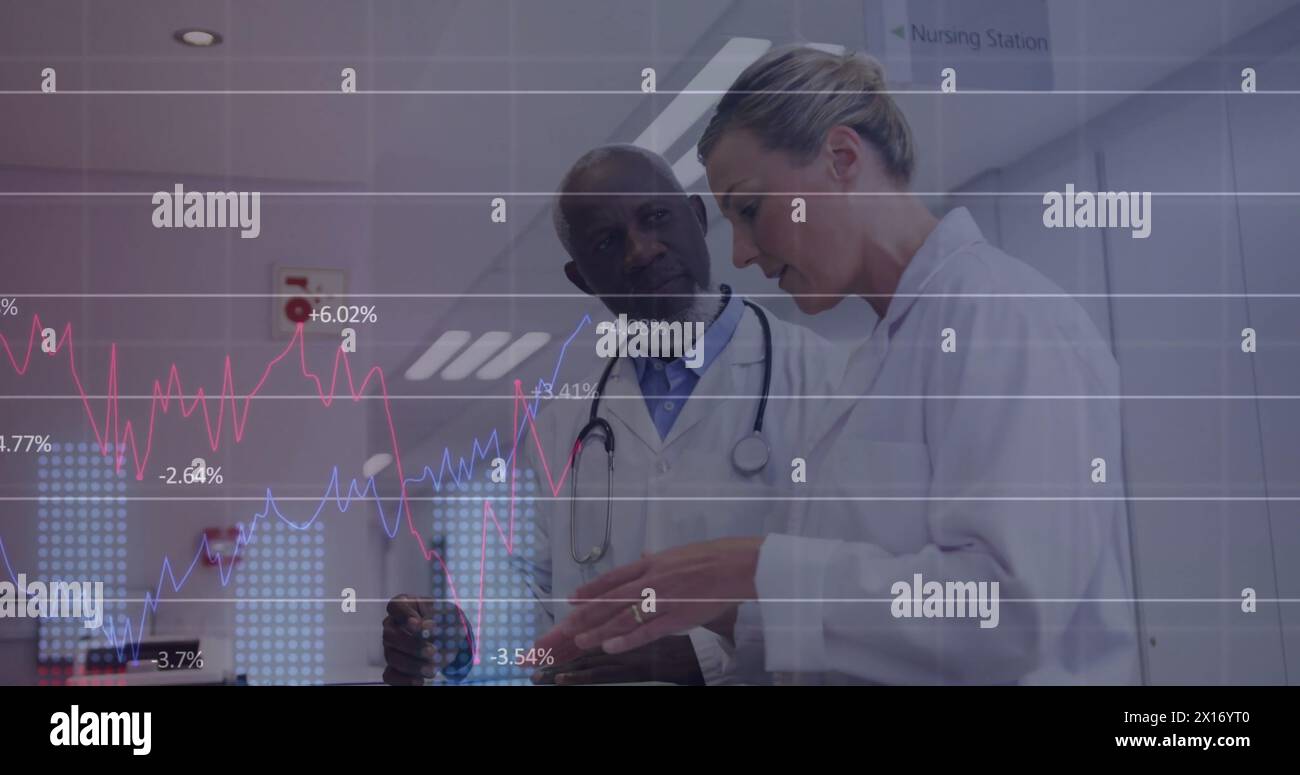 Image of multiple graphs with changing numbers over diverse doctors ...