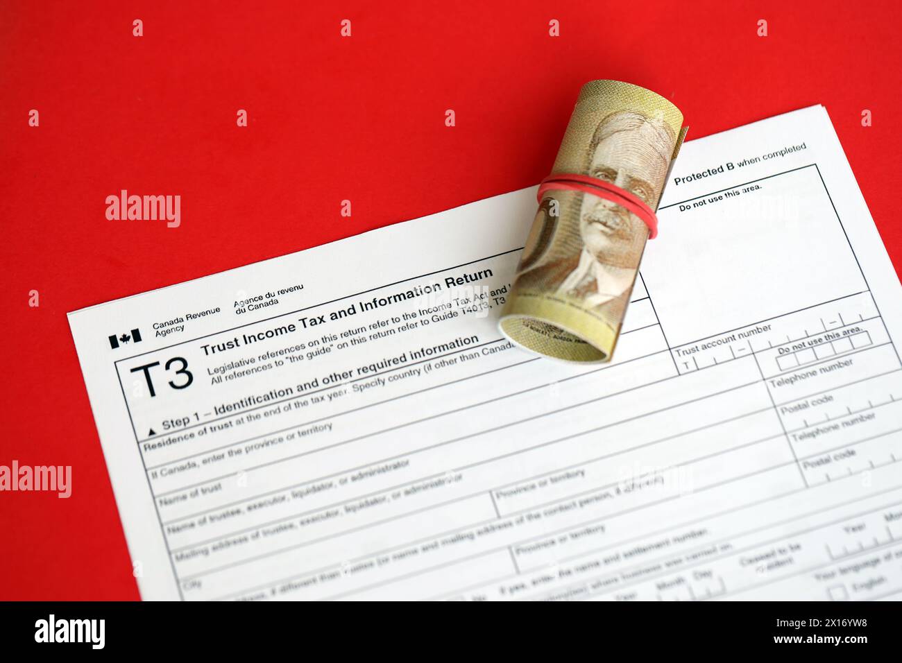 Canada tax form hi-res stock photography and images - Alamy