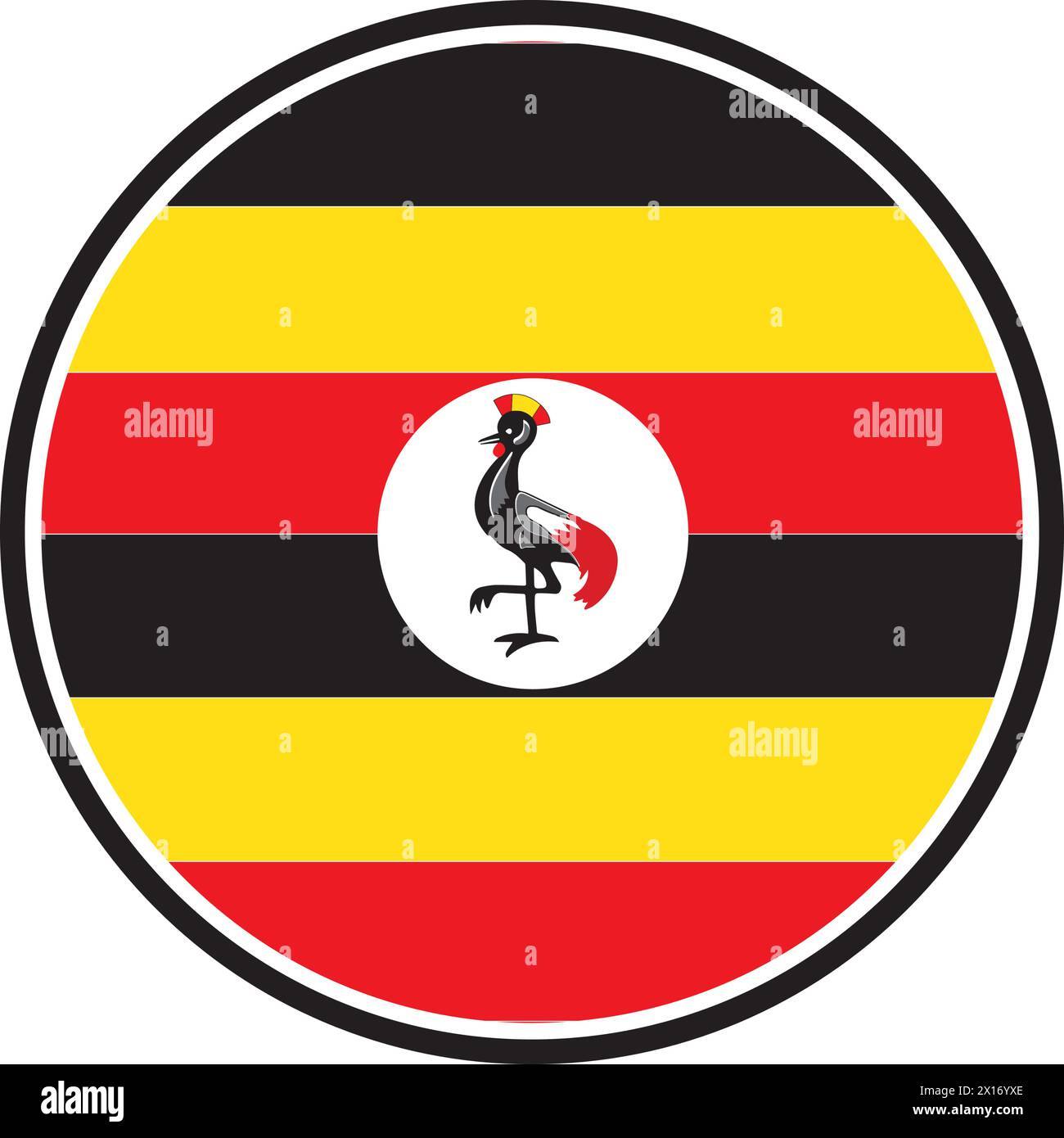 National bird of uganda Stock Vector Images - Alamy