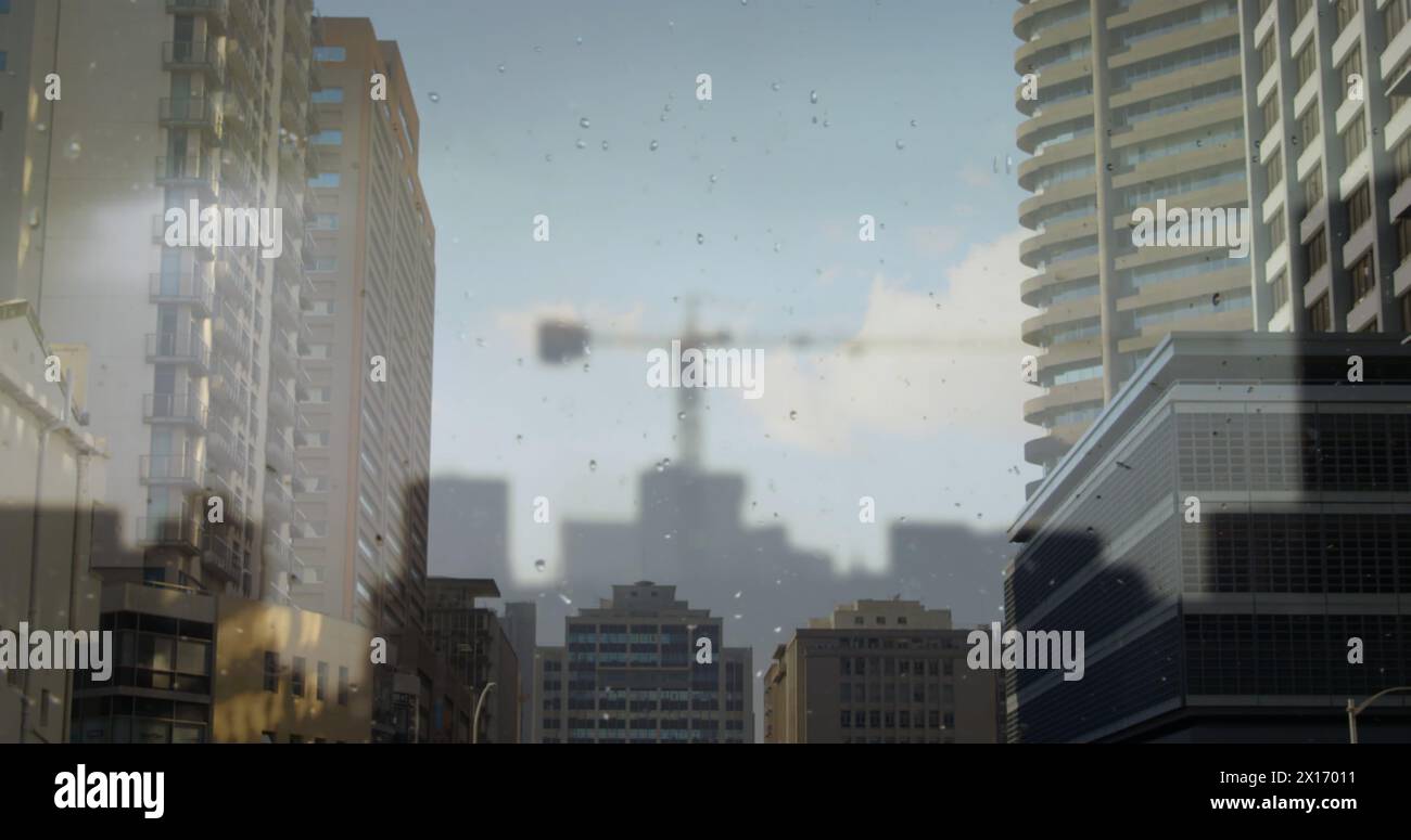 Building crane animation city background hi-res stock photography and ...