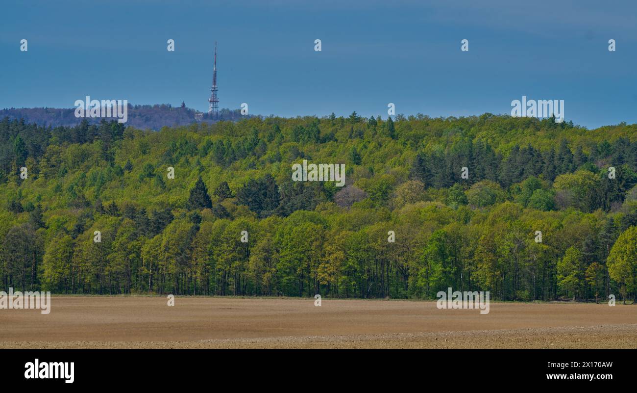 Lower Silesian colourful spring rural landscape Lower Silesia Poland ...