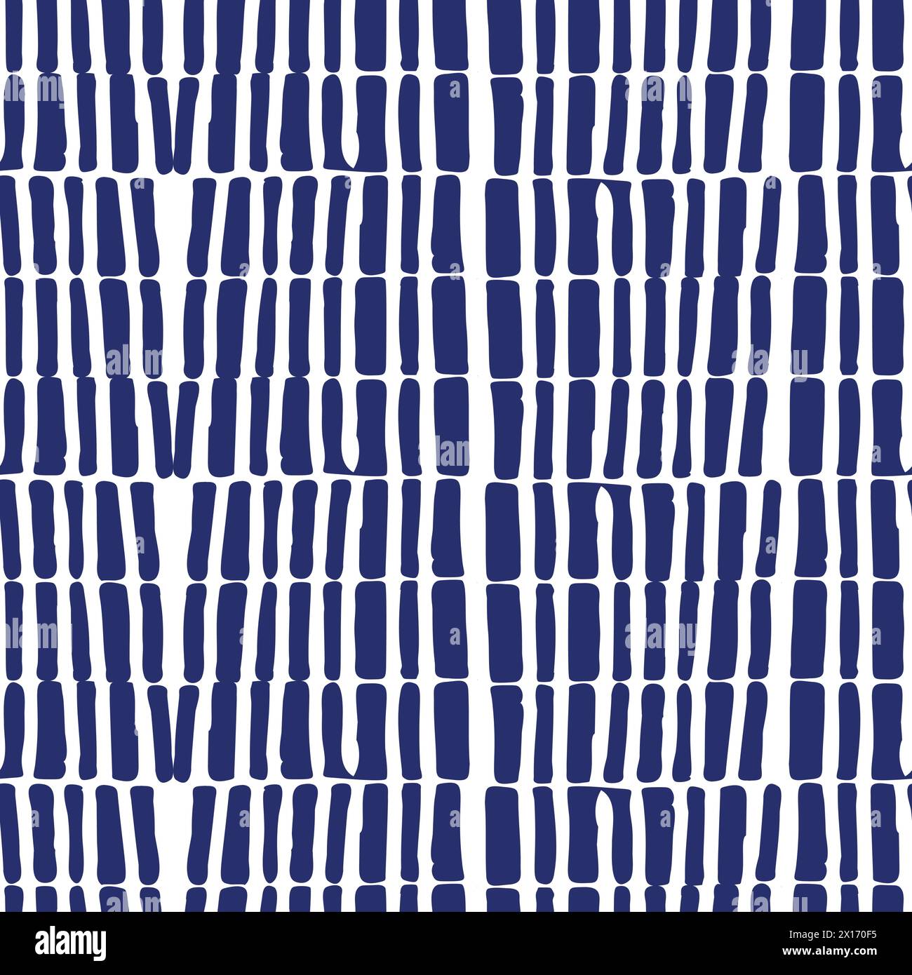 Indigo blue Japanese block print effect pattern. Seamless hand made ...