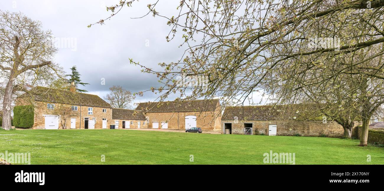 Home and buildings in the former royal yorkist village of Fotheringhay ...
