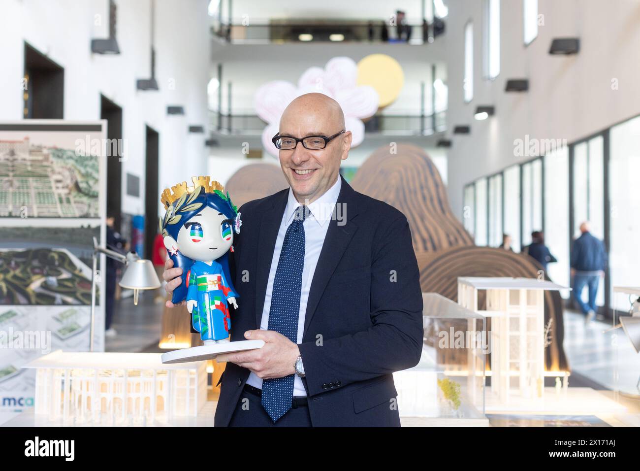 Milano, Italia. 15th Apr, 2024. Presentazione Padiglione Italia per ...