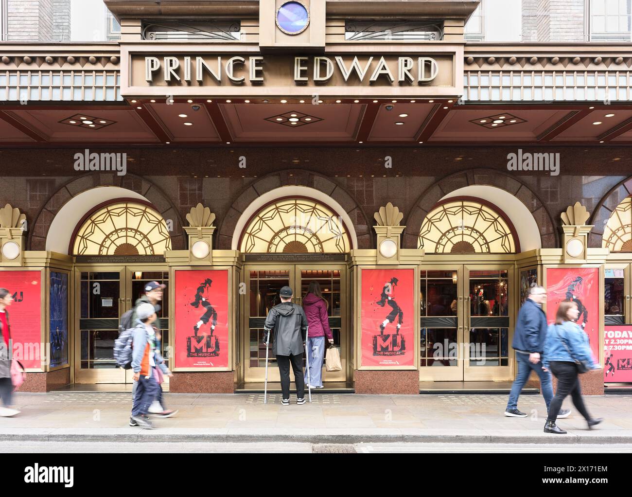 MJ at the Prince Edward theatre, London, England, April, 2024 Stock ...