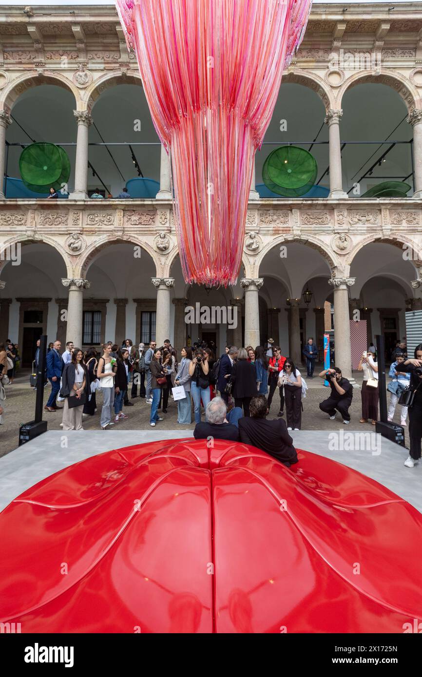 Milano, Italia. 15th Apr, 2024. Installazione Kiko Milano di Jacopo ...