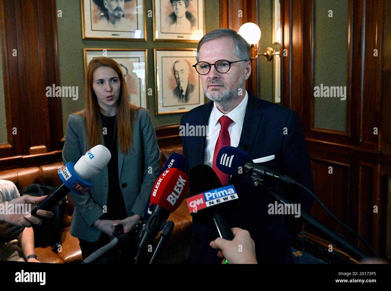 Washington, United States. 15th Apr, 2024. Czech Prime Minister Petr ...