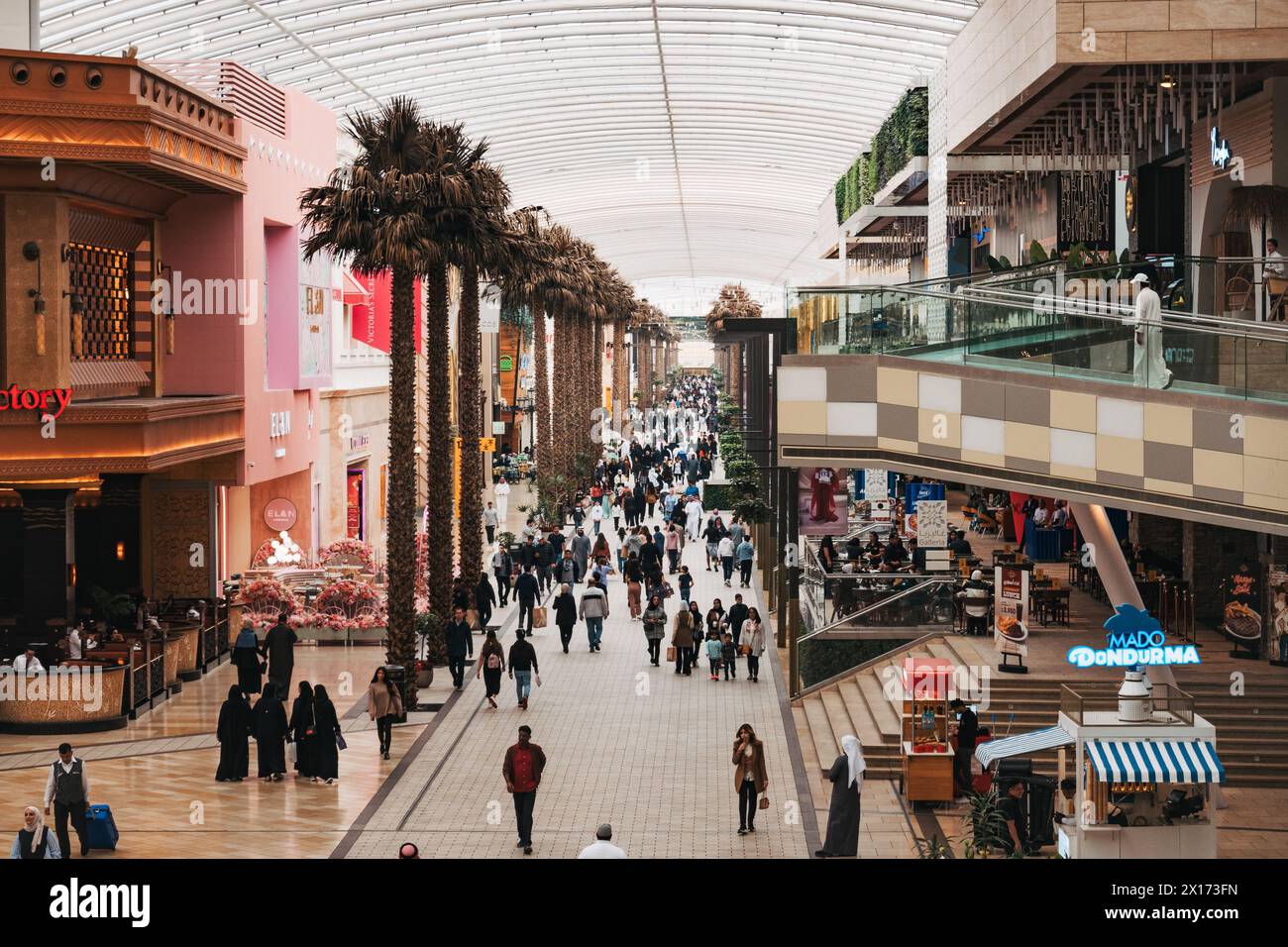 inside The Avenues, the largest shopping mall in Kuwait Stock Photo - Alamy