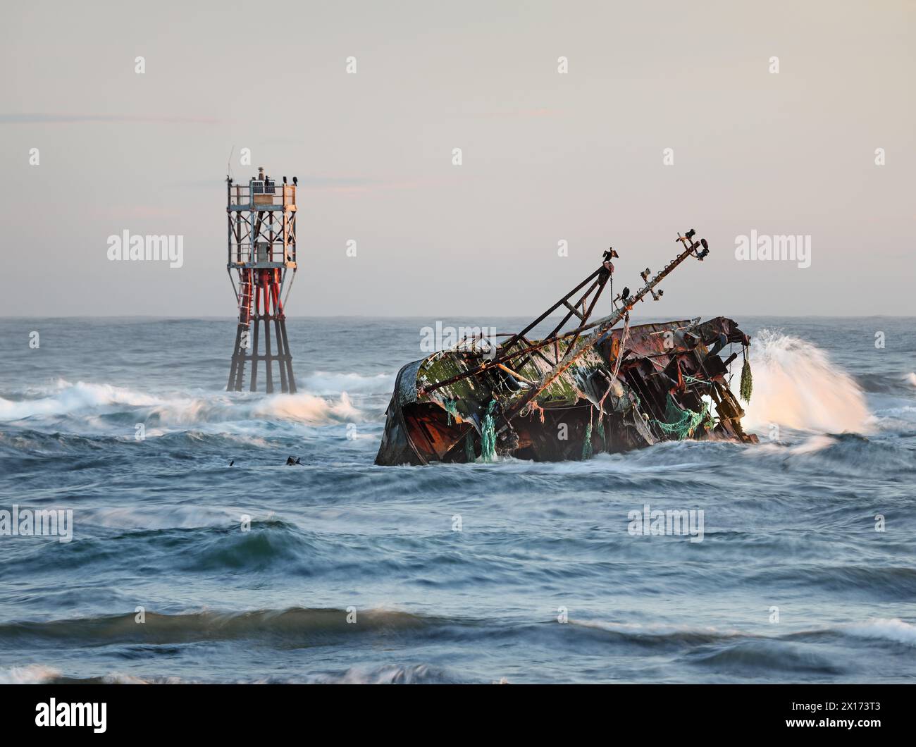 Wrecked fishing trawler hi-res stock photography and images - Alamy
