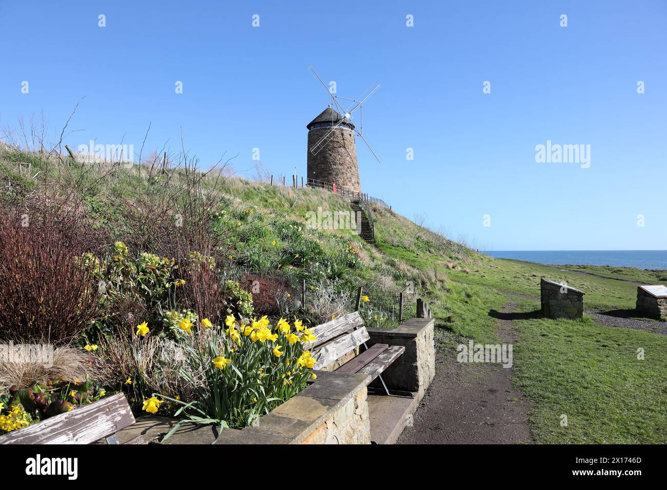 St monans windmill and saltpans hi-res stock photography and images - Alamy