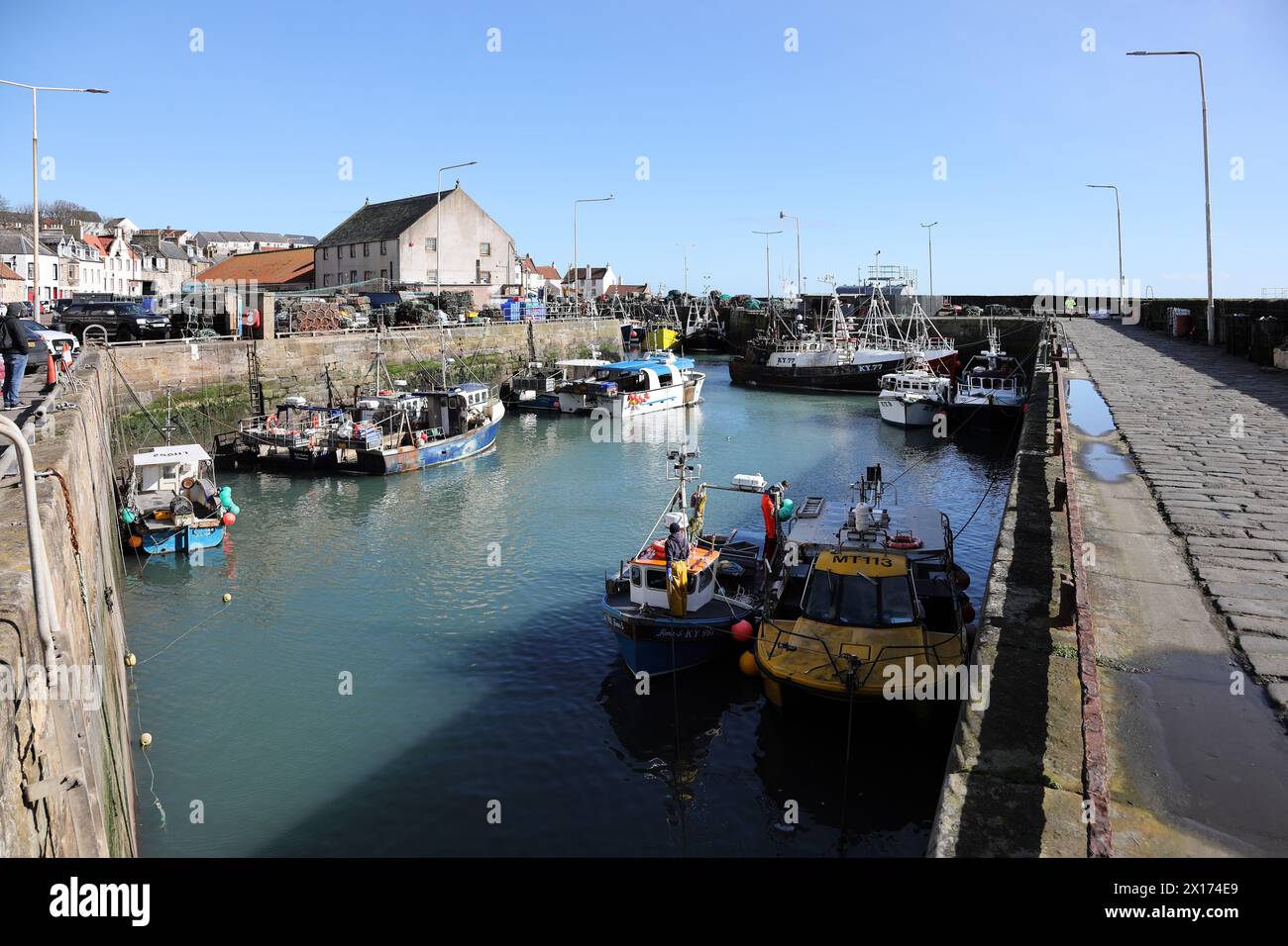 Pittenweem Harbour, Fife, East Coast of Scotland, UK Stock Photo - Alamy