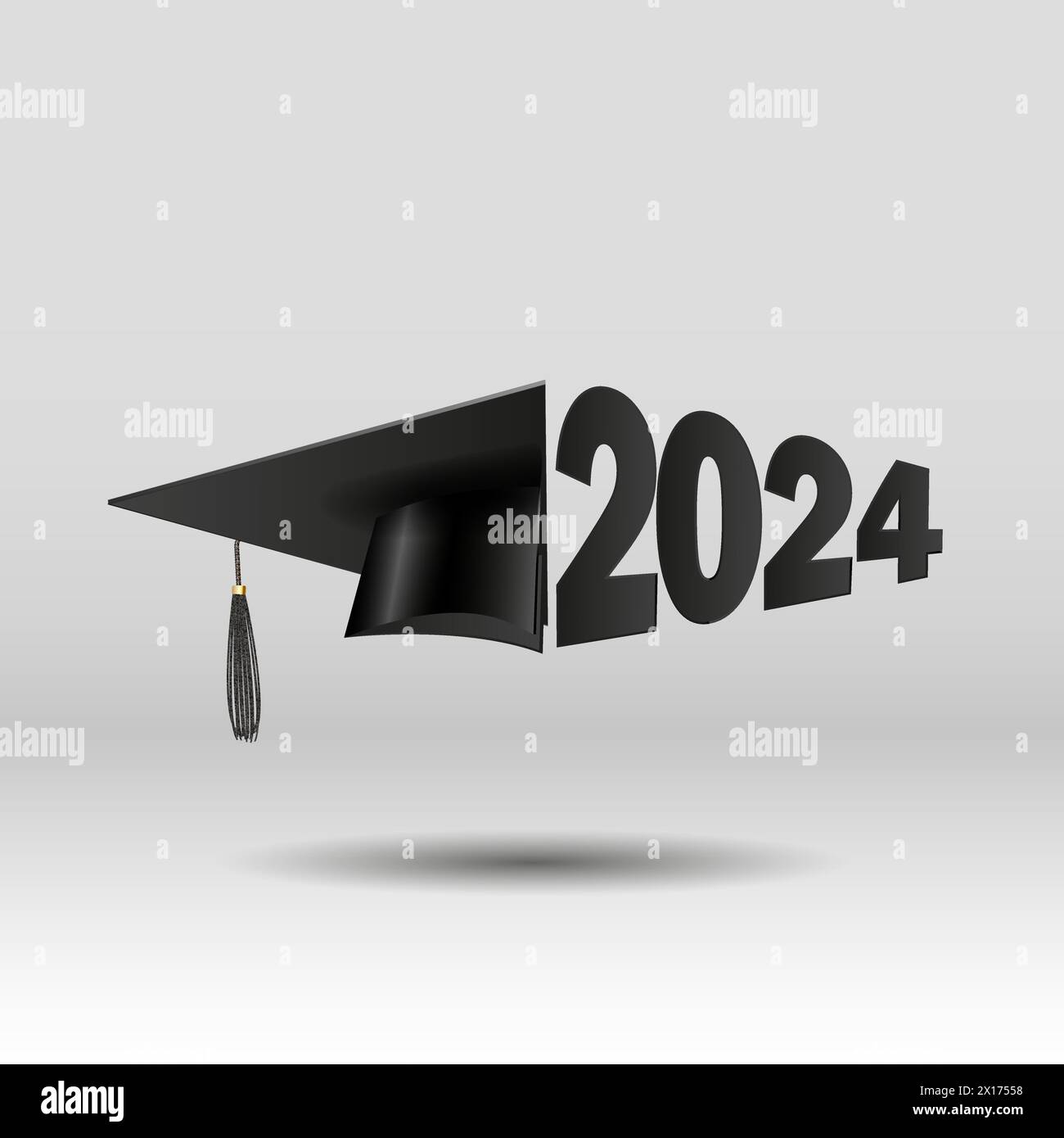 Class of 2024 for greeting, invitation card Stock Vector Image & Art ...