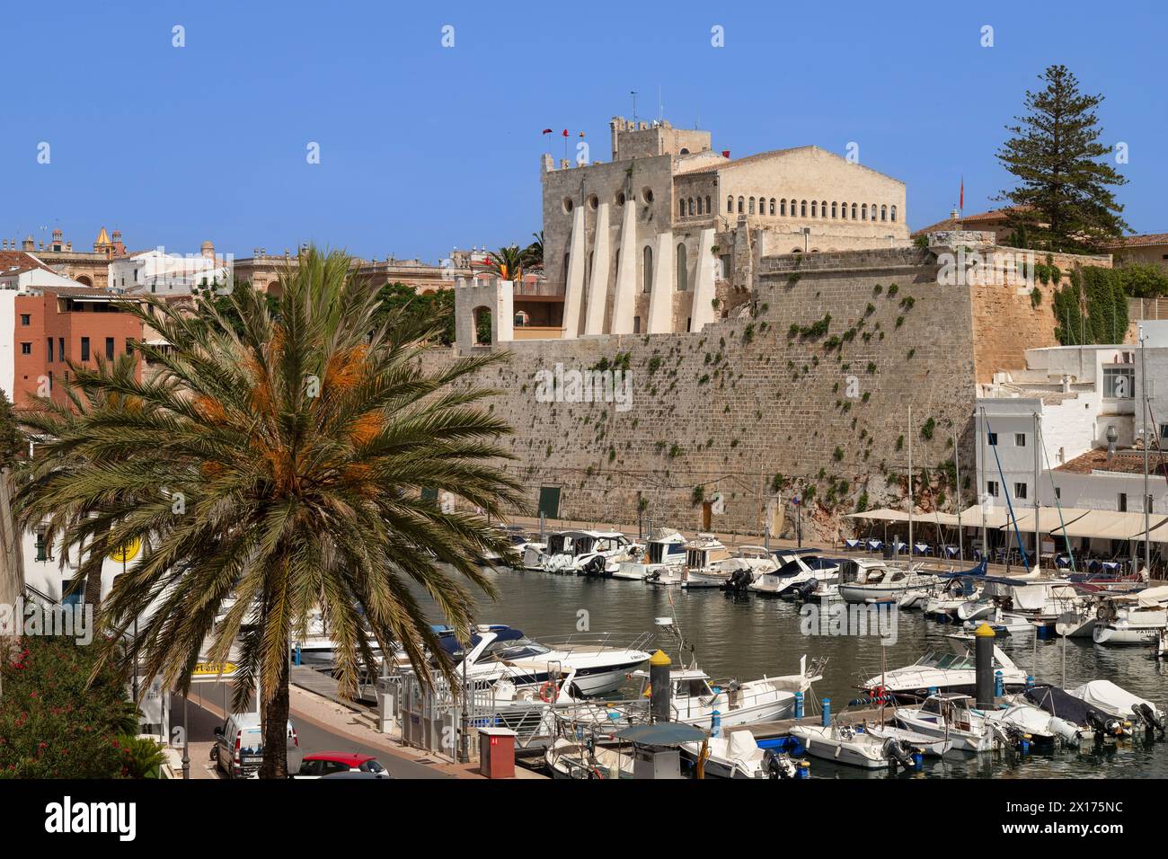 Marina in the old town of Ciutadella de Menorca Stock Photo - Alamy