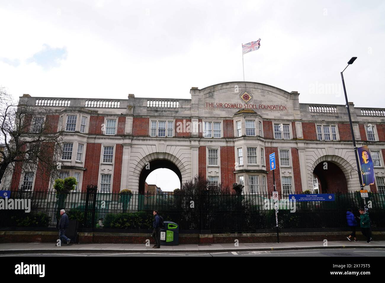 A general view of the Sir Oswald Stoll Foundation building next to ...