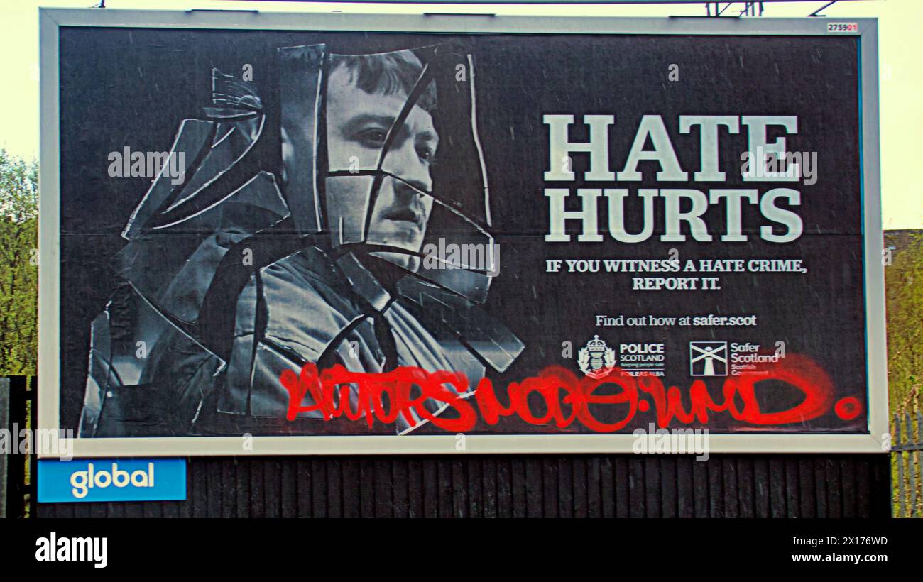 Glasgow, Scotland, UK. 15th April, 2024: Hate crime legislation ...