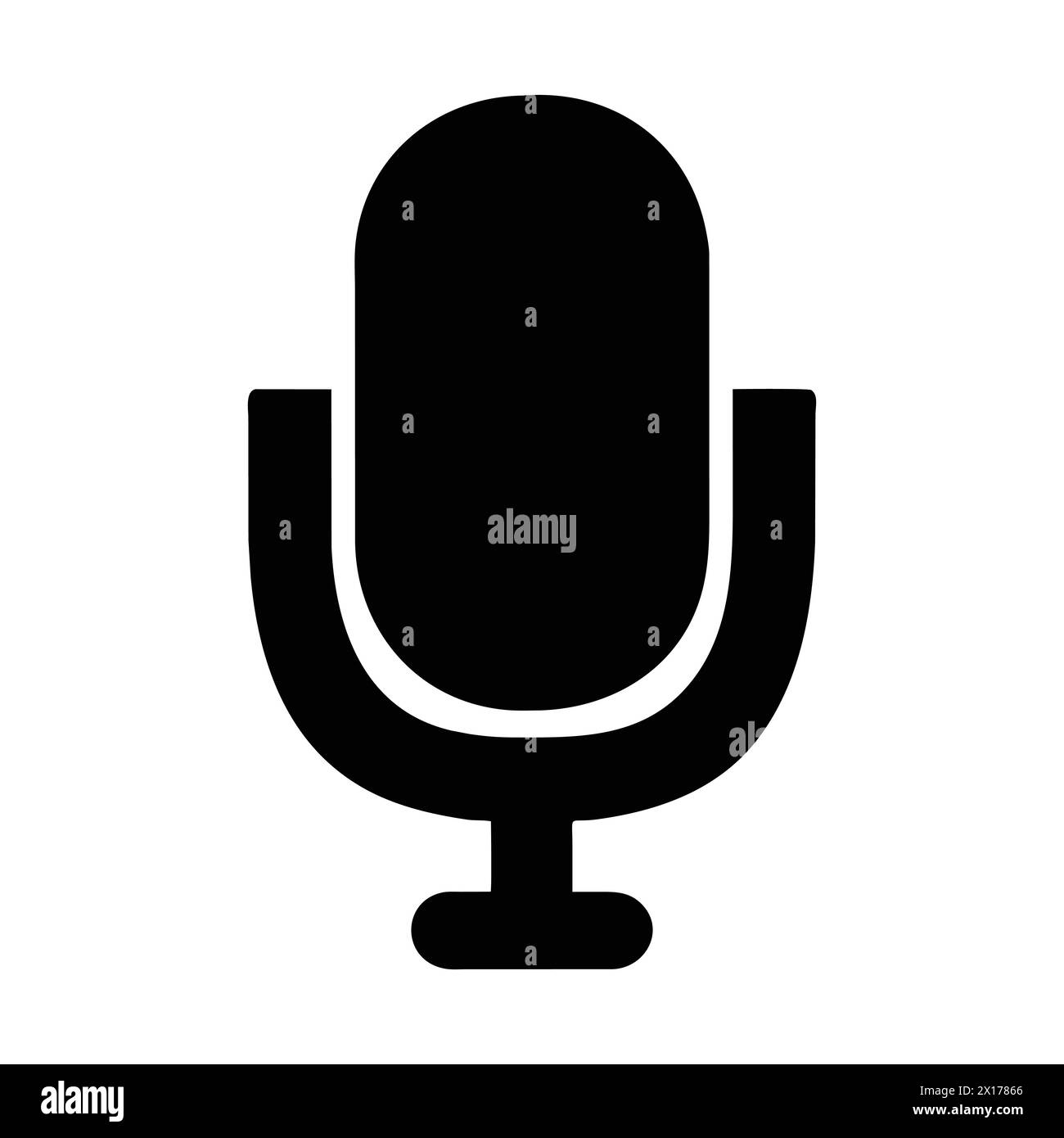 Microphone silhouette vector vectors Stock Vector Images - Alamy