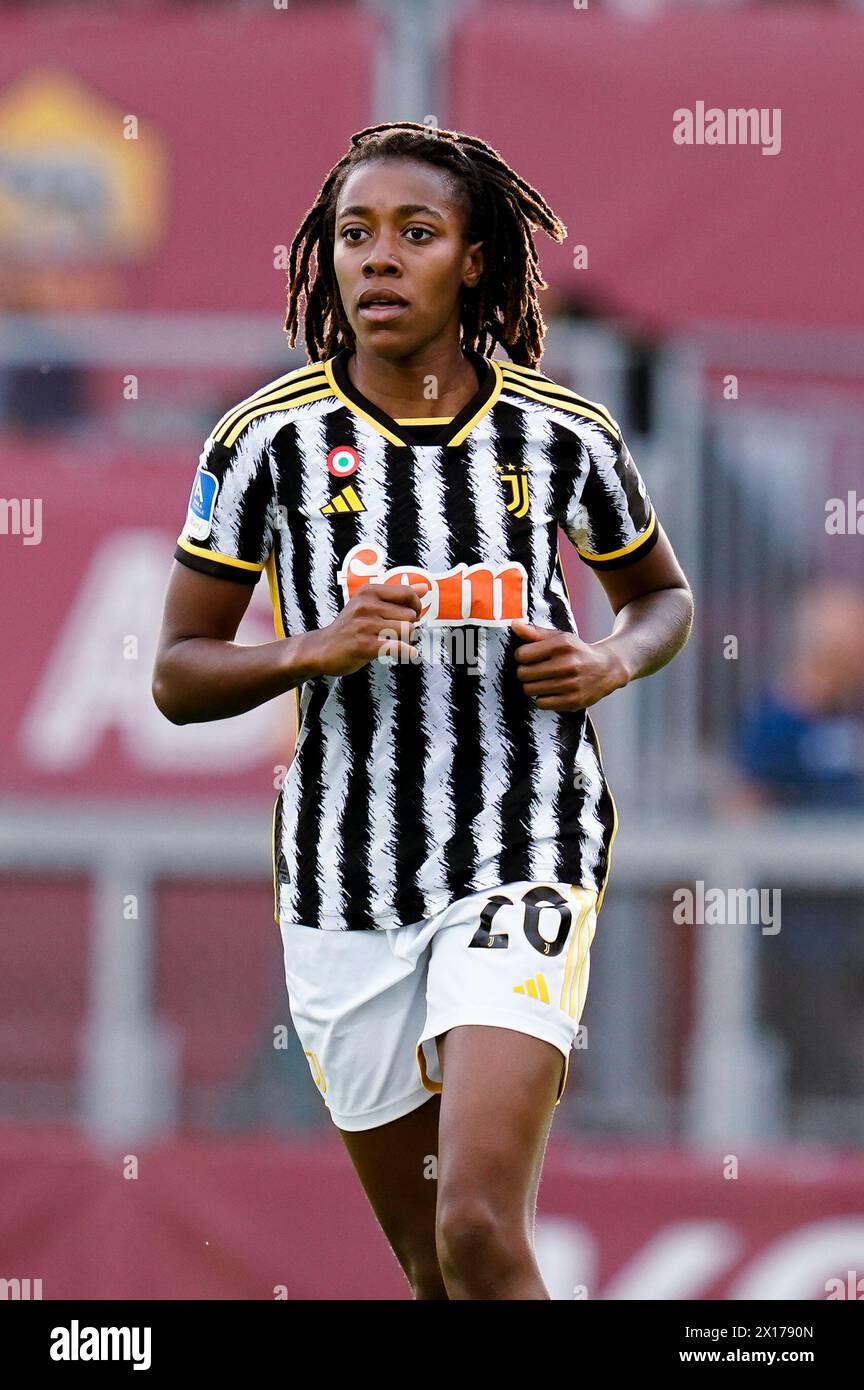 Rome, Italy. 15th Apr, 2024. Jennifer Echegini of Juventus FC looks on ...