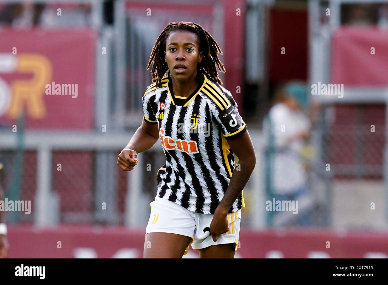Rome, Italy. 15th Apr, 2024. Jennifer Echegini of Juventus FC looks on ...