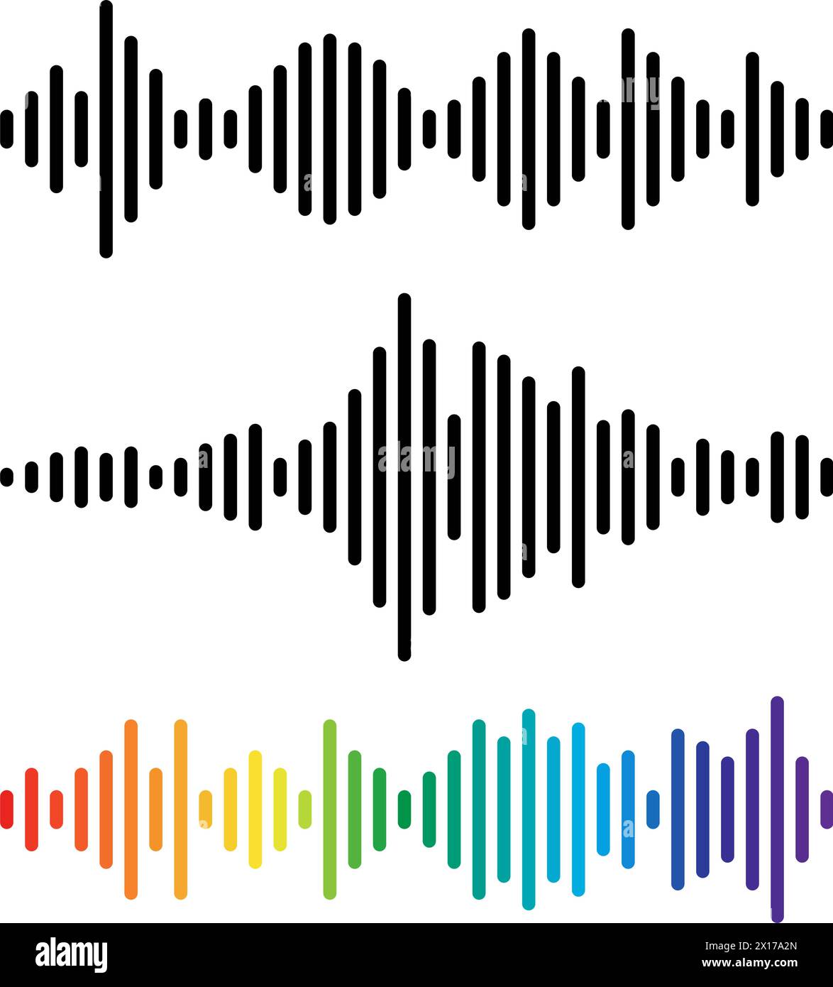 vector music background of audio sound waves pulse, equalizer voice ...