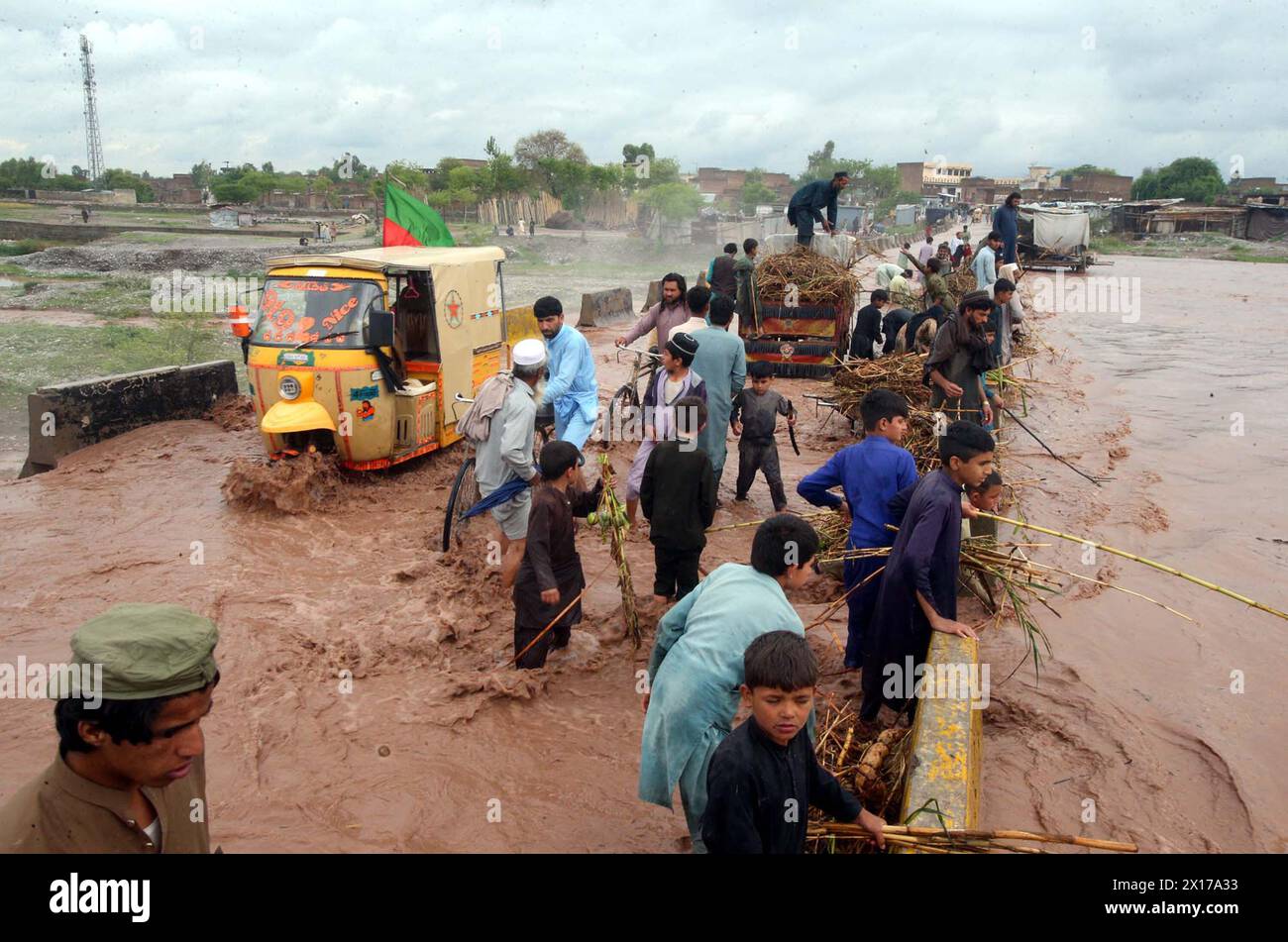 Commuters are facing difficulties in transportation due to flood flowed ...