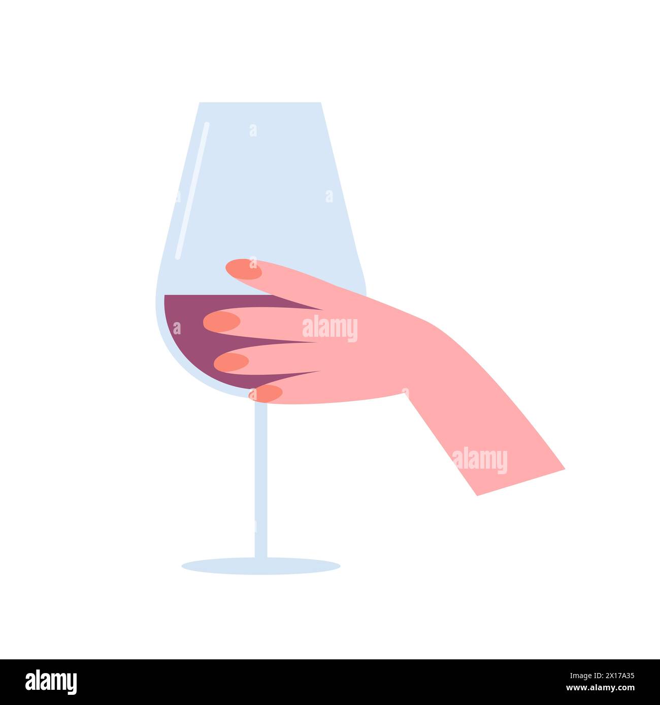 Woman red wine female Stock Vector Images - Alamy