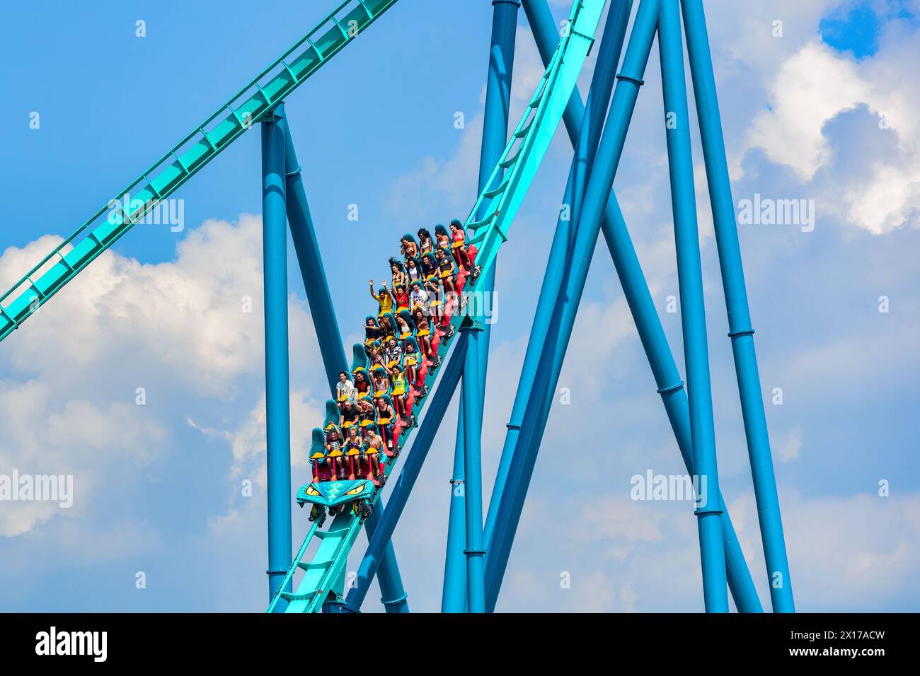 Leviathan roller coaster hi-res stock photography and images - Alamy