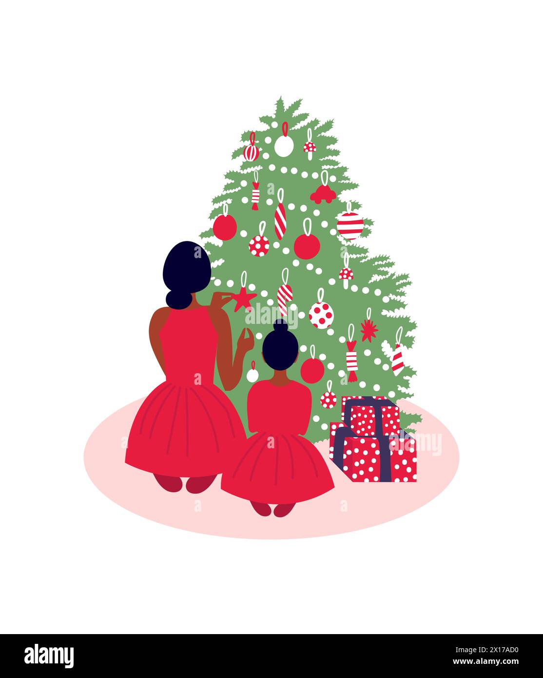 Child decorating Stock Vector Images - Alamy