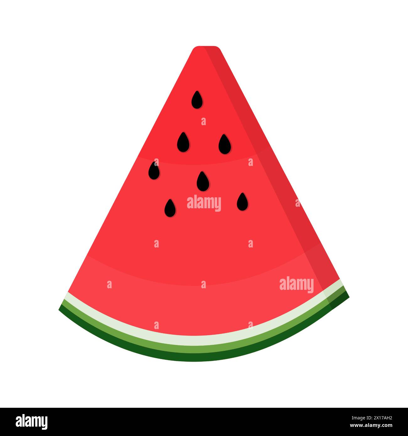 Fresh fruit red meat watermelon cartoon vector isolated illustration ...