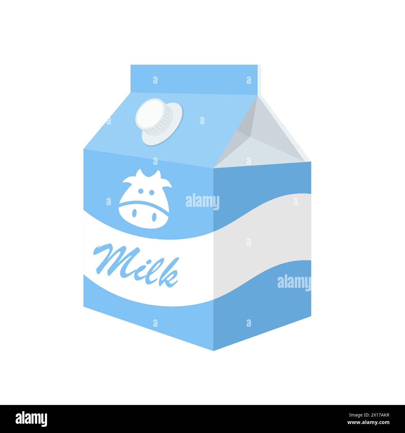 Cartoon milk paper container cartoon vector isolated illustration Stock ...