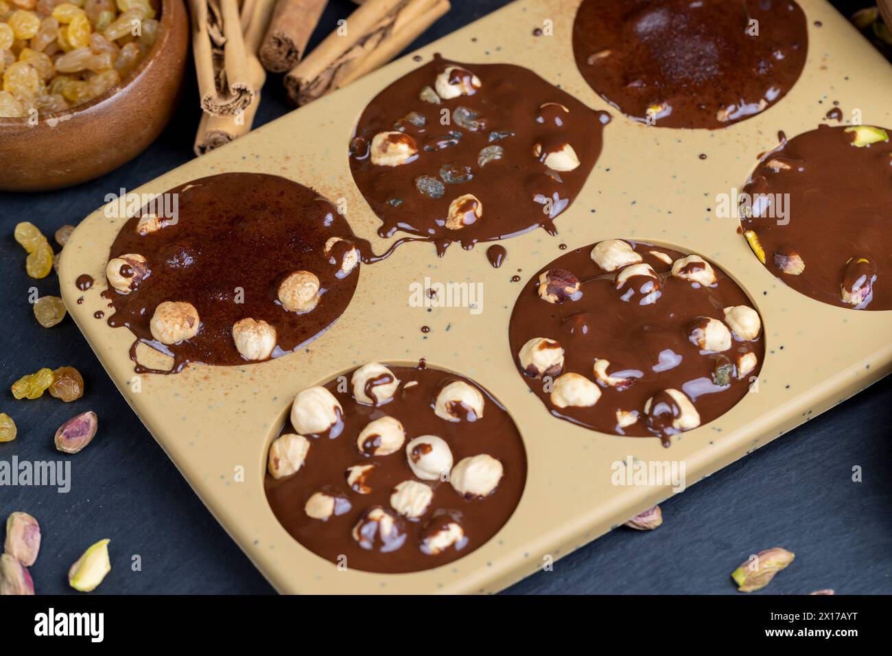 melted milk chocolate with nuts , cooking chocolate bars with milk hot ...