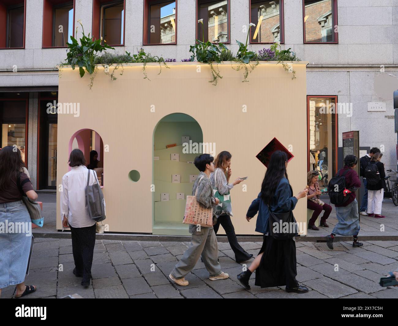 Milan - Fuorisalone 2024 - Brera area - Editorial Usage Only Stock ...