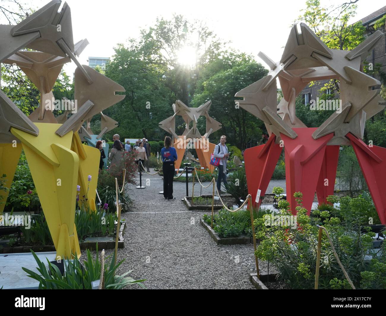 Milan - Fuorisalone 2024 - Brera area - visitors to the orthobotanist ...