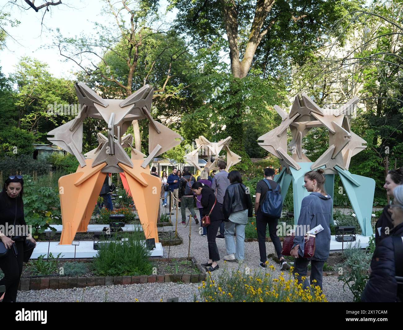 Milan - Fuorisalone 2024 - Brera area - visitors to the orthobotanist ...