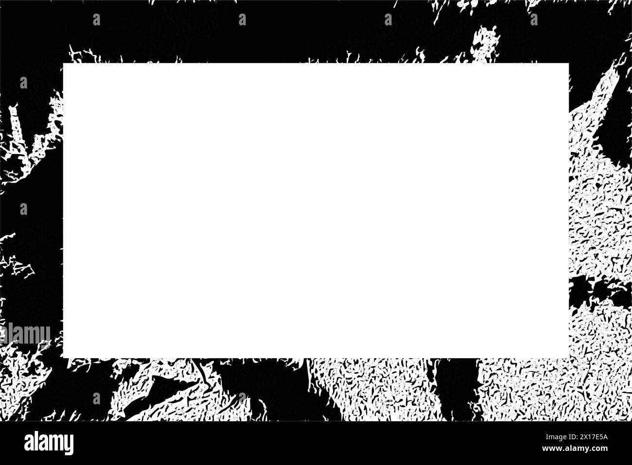 Frame border grunge shape icon, rectangle decorative doodle element for ...