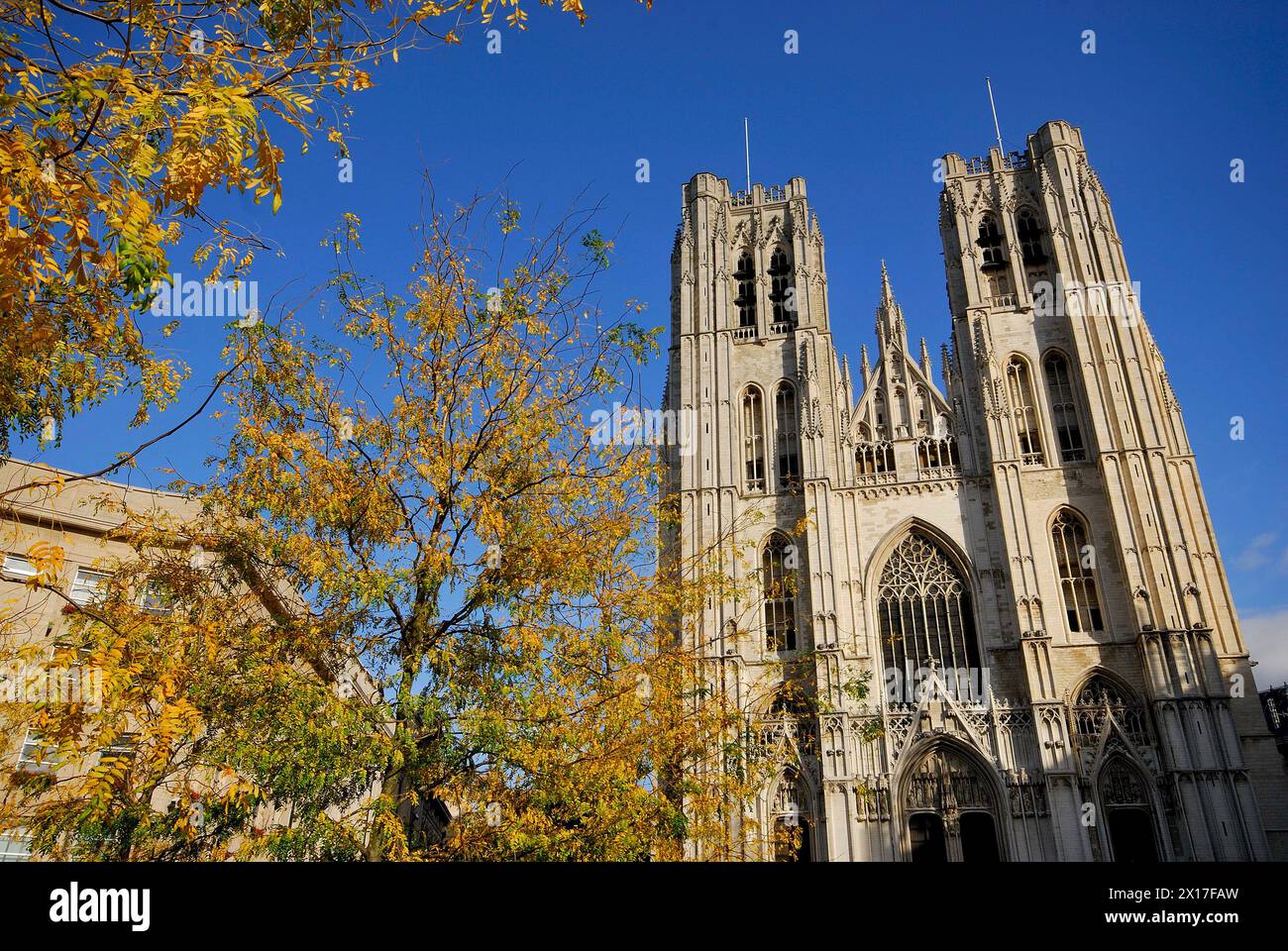 Cathedral of Saint Michel et Gudule, Brussels, Belgium Stock Photo - Alamy