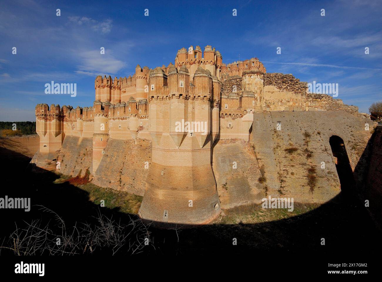 Castle of Coca, Segovia, Spain Stock Photo - Alamy
