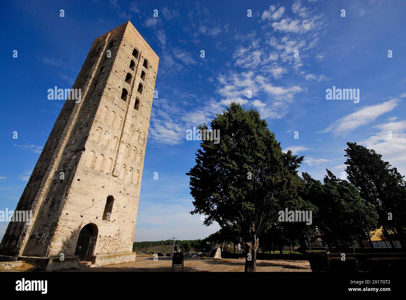 Tower of Saint Nicholas in Coca, Segovia, Spain Stock Photo - Alamy