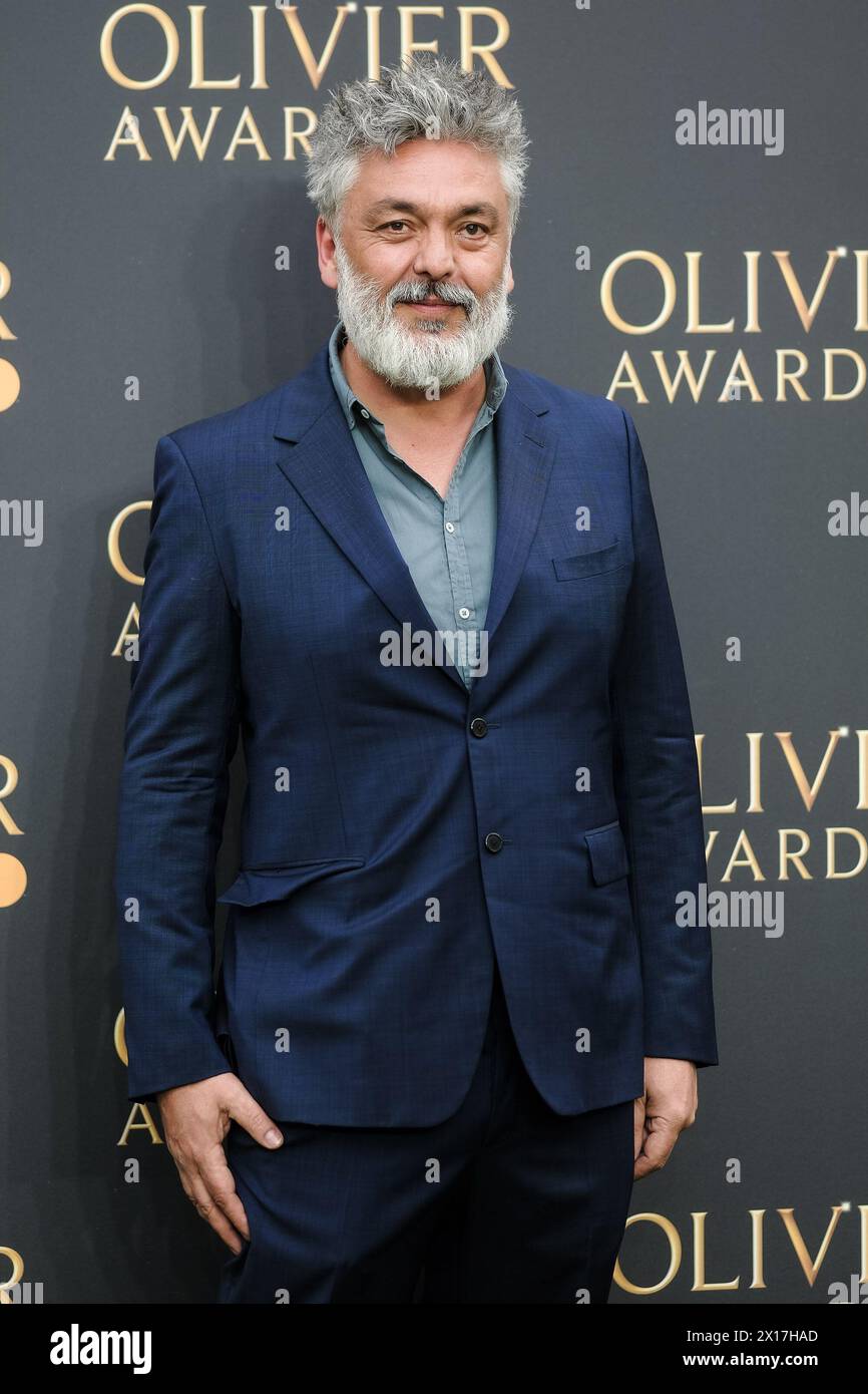 Jez Butterworth photographed arriving at the Olivier Awards 2024 with ...