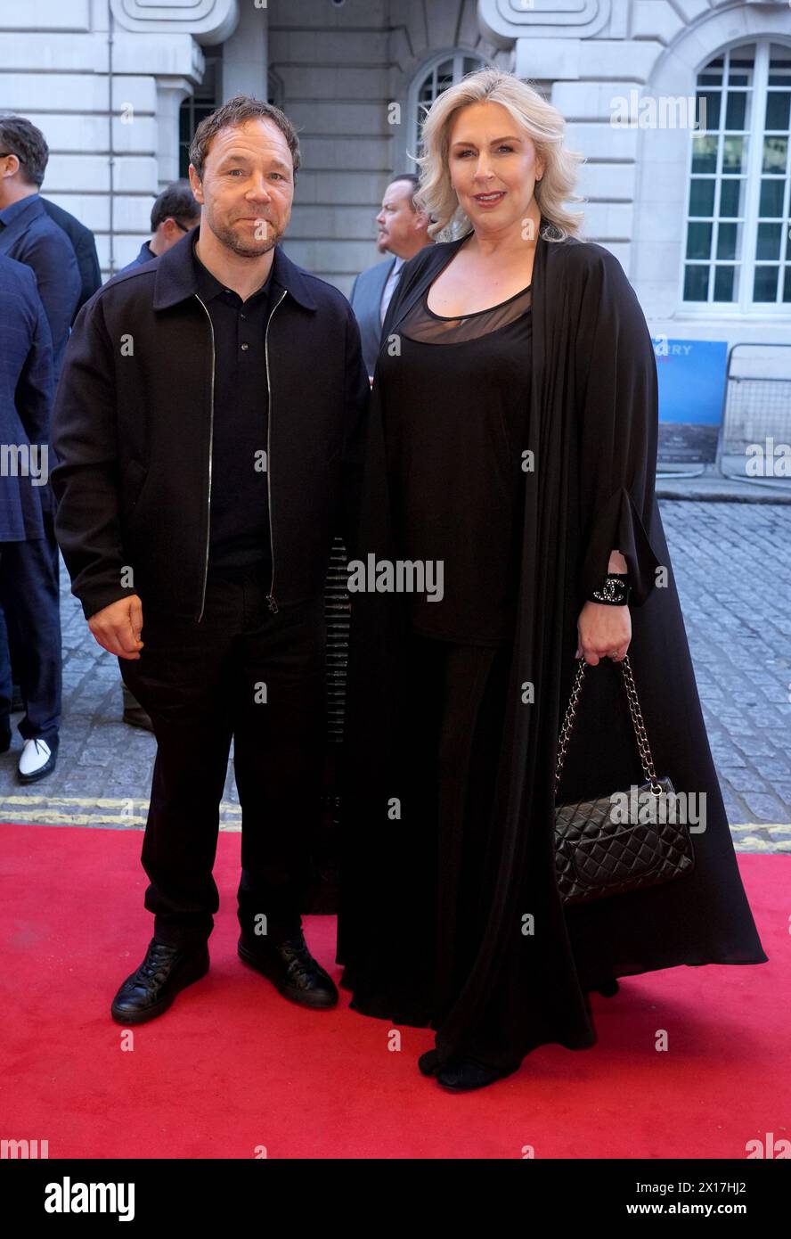 Stephen Graham and his wife Hannah Walters, arrive for the UK premiere ...