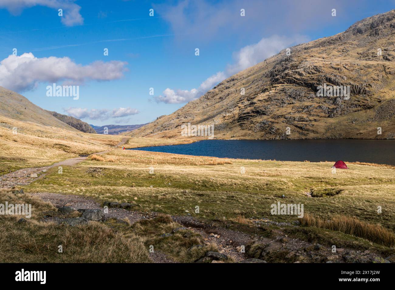 Styhead Tarn, Seathwaite Fell, Lake District, UK Stock Photo - Alamy