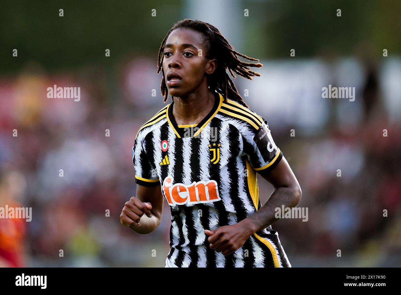 Rome, Italy. 15th Apr, 2024. Jennifer Echegini of Juventus FC looks on ...