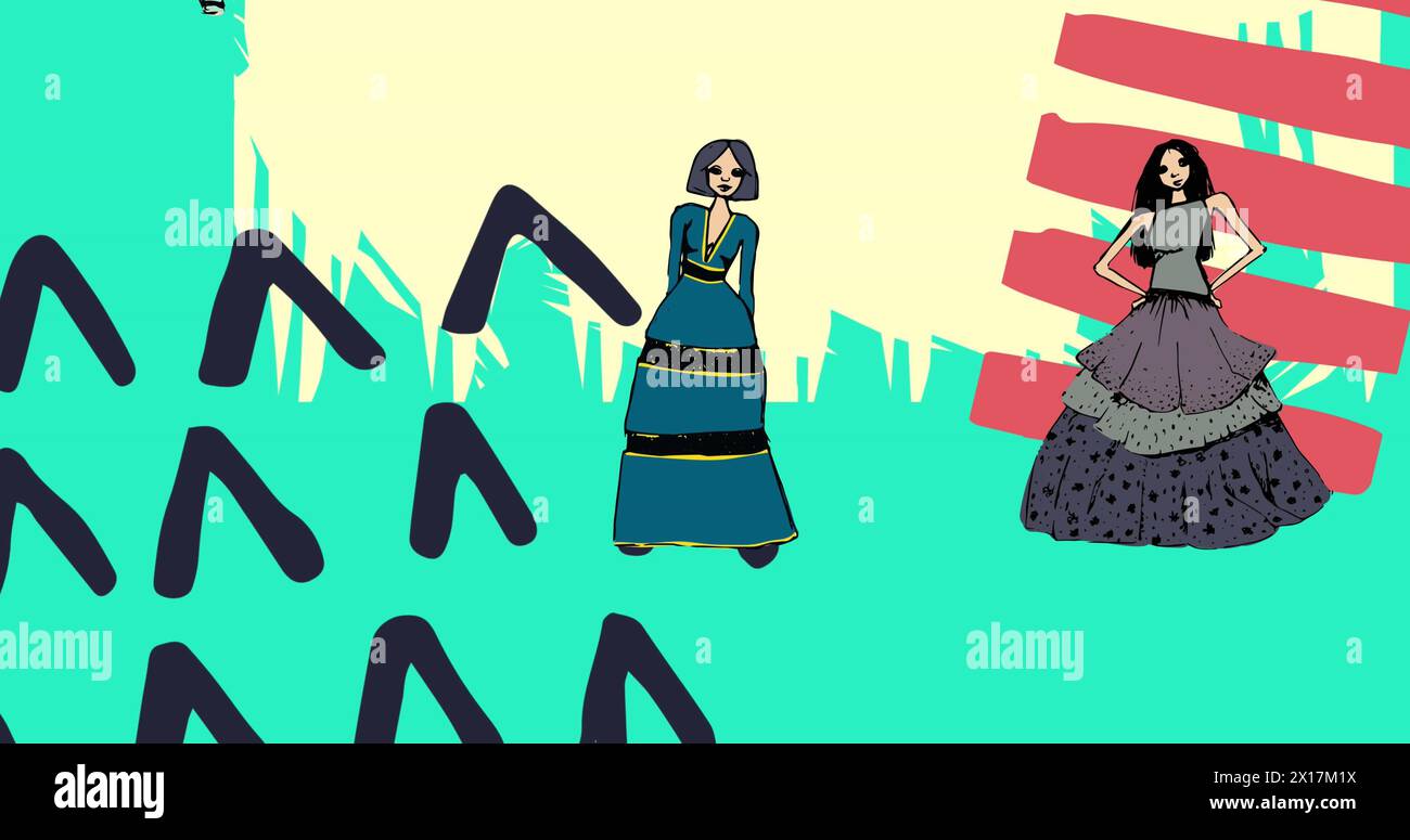 Abstract women fashion background hi-res stock photography and images ...