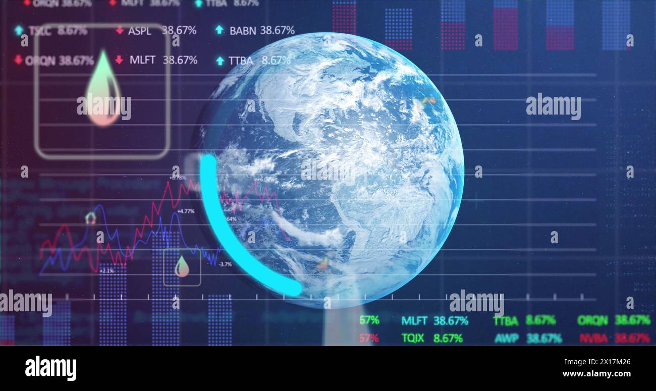 Animation data processing loading circle hi-res stock photography and images - Alamy