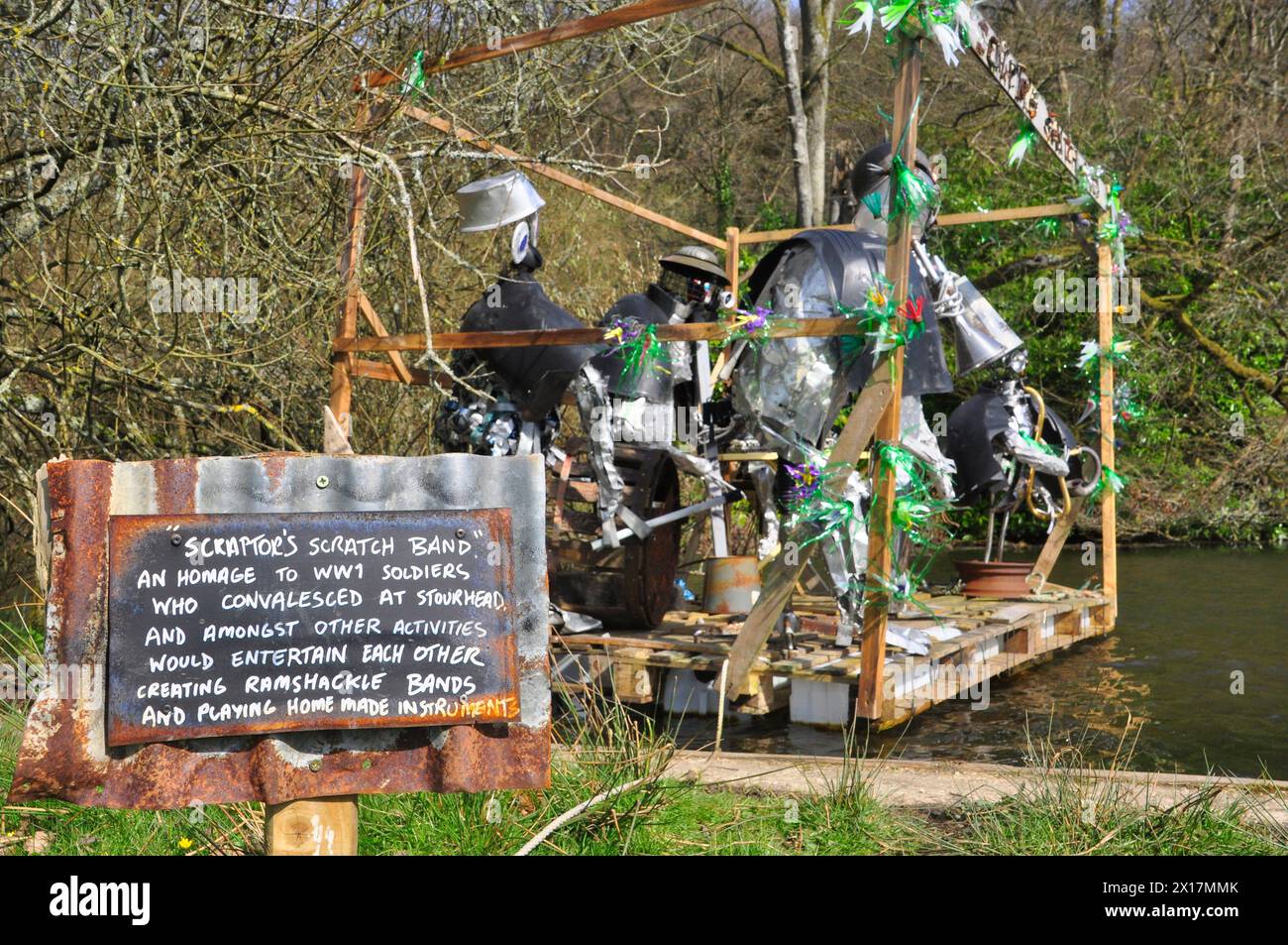 A modern depiction of the 'Sckator's Scratch Band' which entertained ...