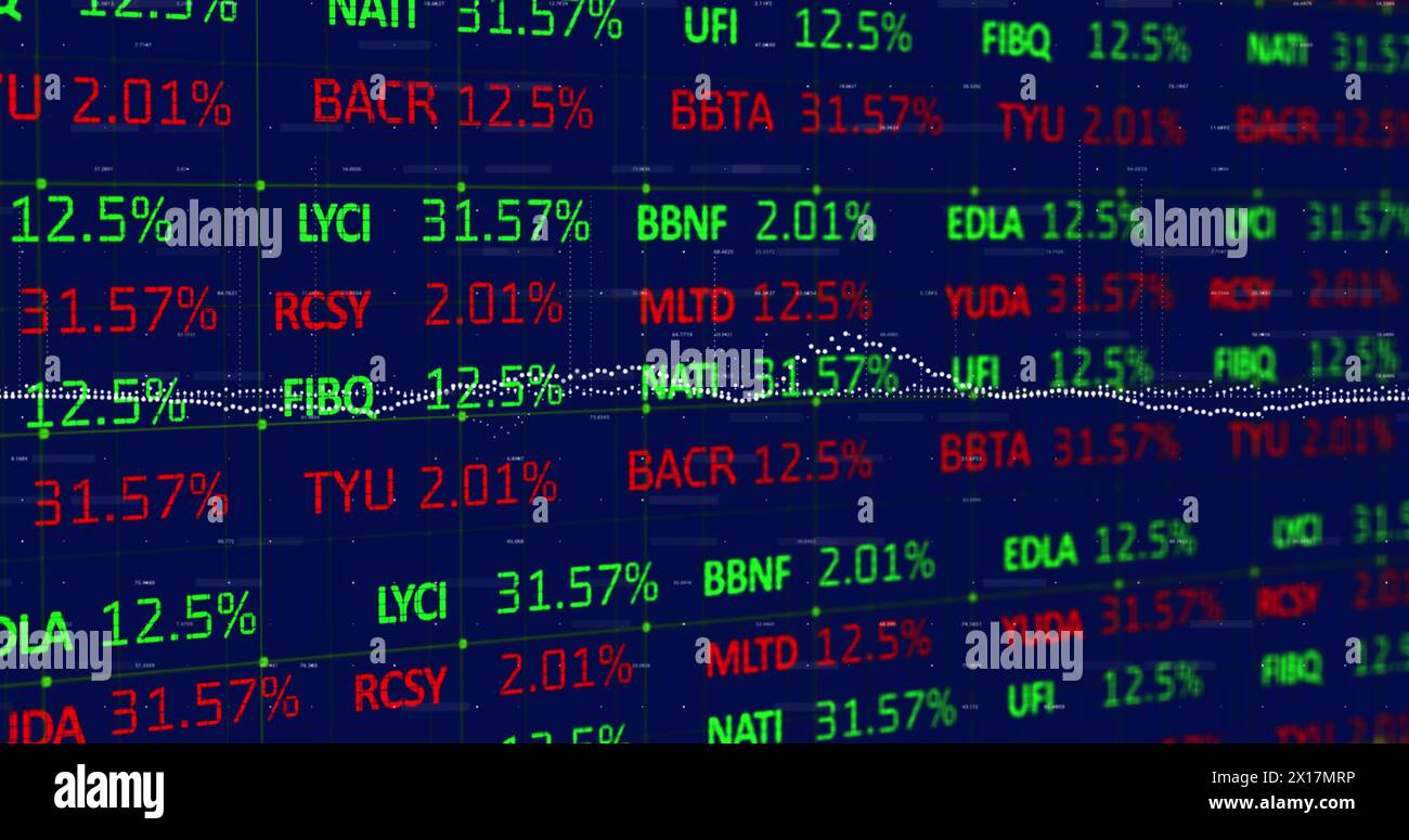 Animation blue graphs moving over hi-res stock photography and images ...