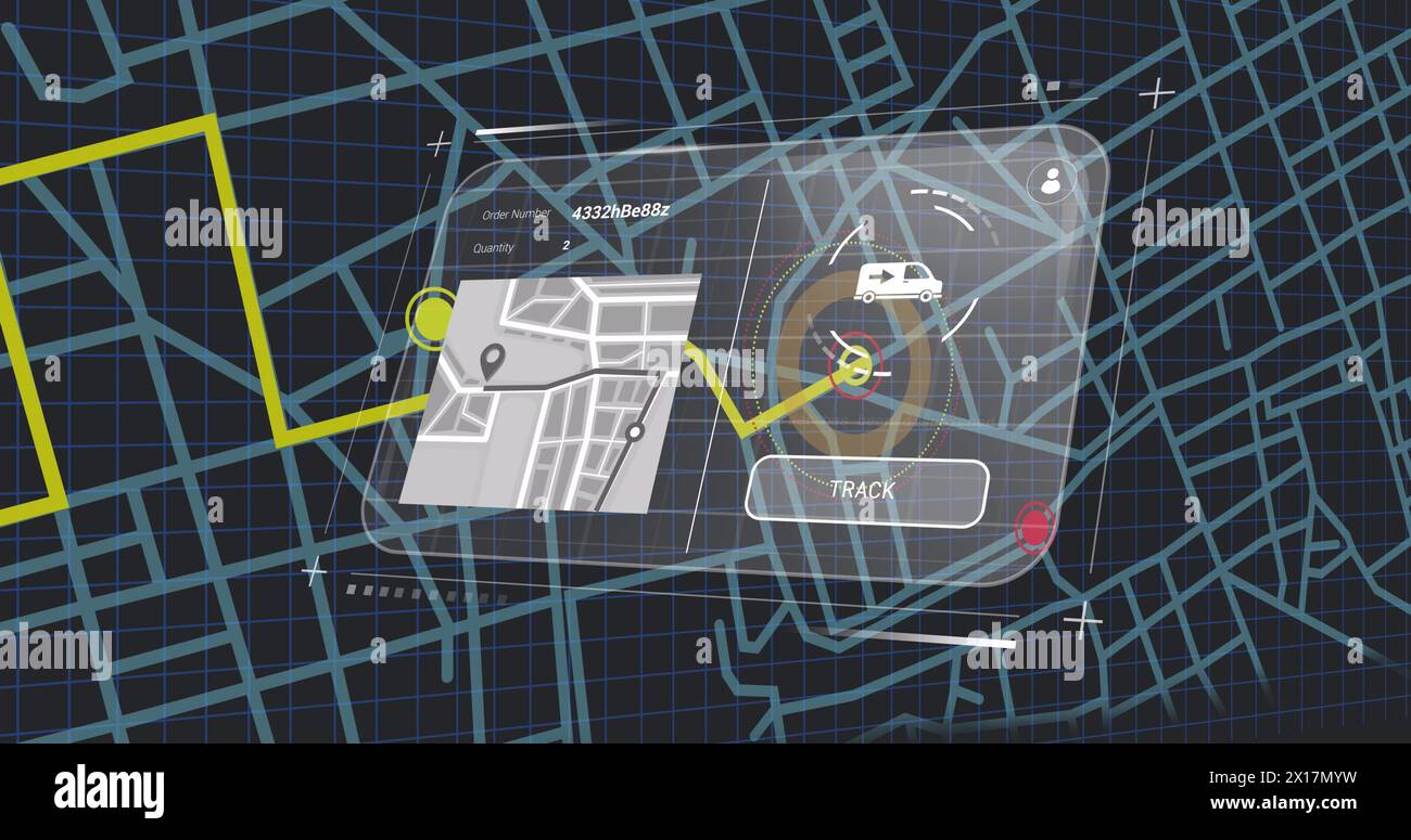 Digital city map hi-res stock photography and images - Alamy